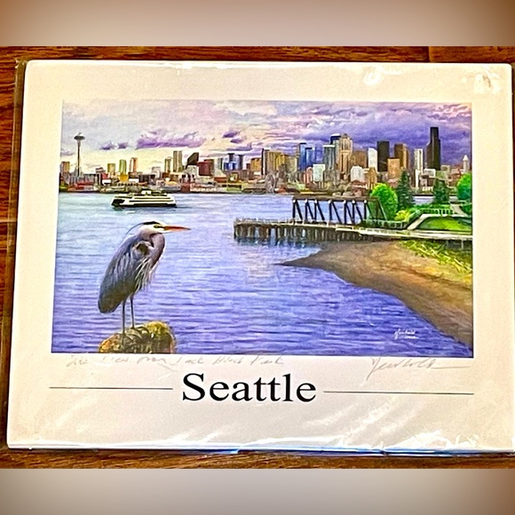 Ed Newbold | Art | Ed Newbold Print Of Seattle | Poshmark